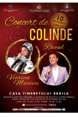 Cele mai frumoase colinde se vor auzi din Casa Tineretului Brăila ...